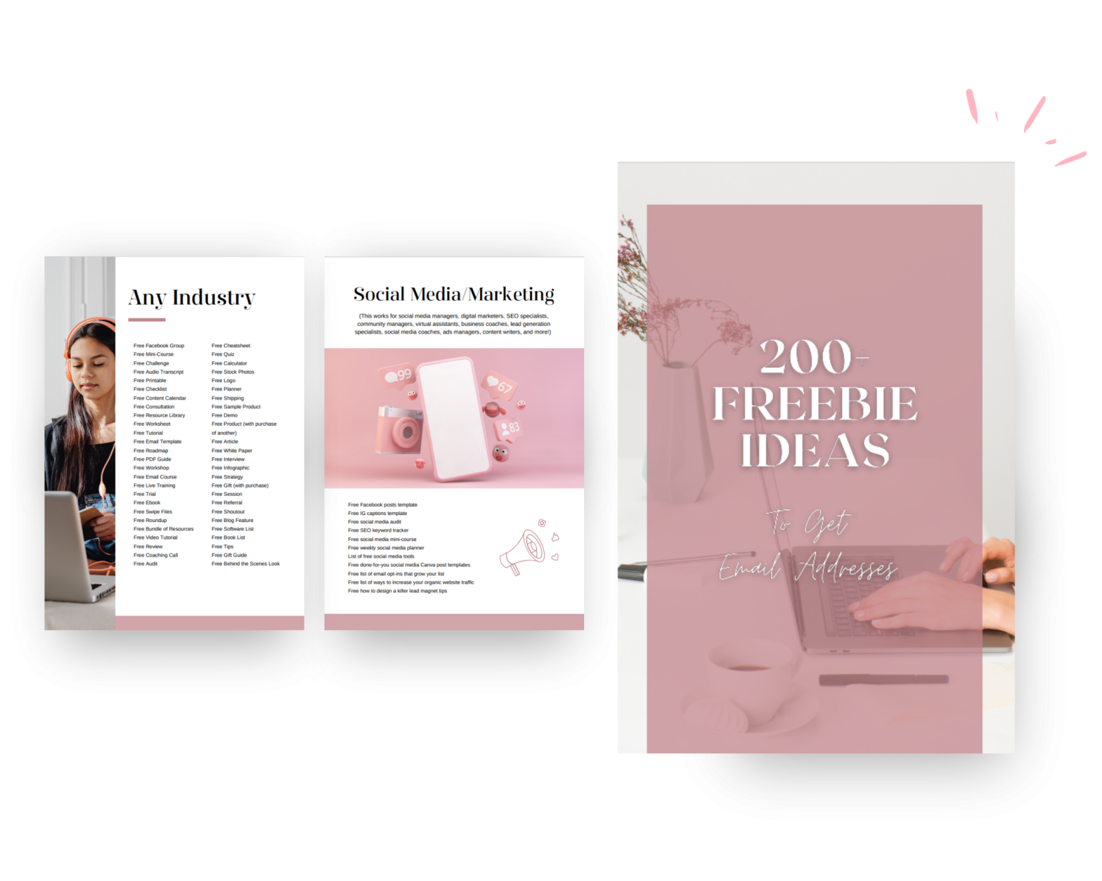 Freebie 200 Freebie Ideas – Liya Bergen's Course Hustle
