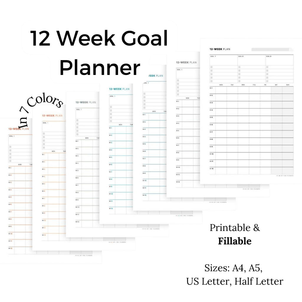Freebie 12-Week Goal Planner – Liya Bergen's Course Hustle